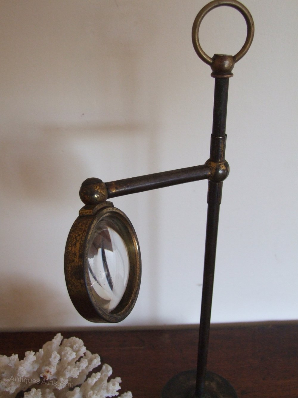 Antiques Atlas Georgian Brass Table Top Magnifying Glass