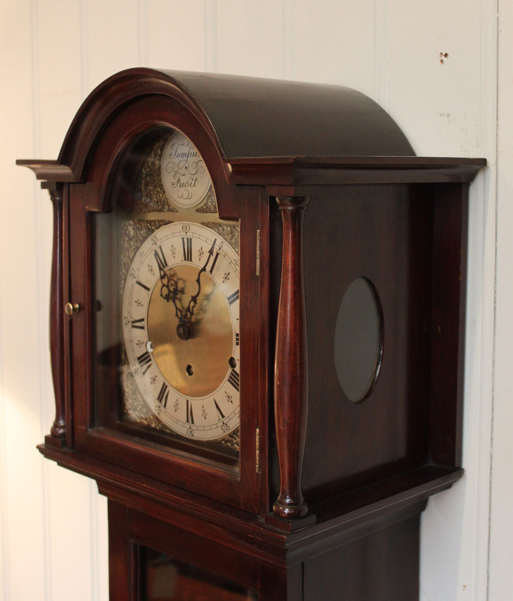Antiques Atlas Mahogany Grandmother Clock With Westminster Chimes Antiques Atlas Mahogany Grandmother Clock With Westminster Chimes