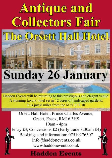 Orsett Hall Antique and Collectors Fair, Essex - Antiques Atlas