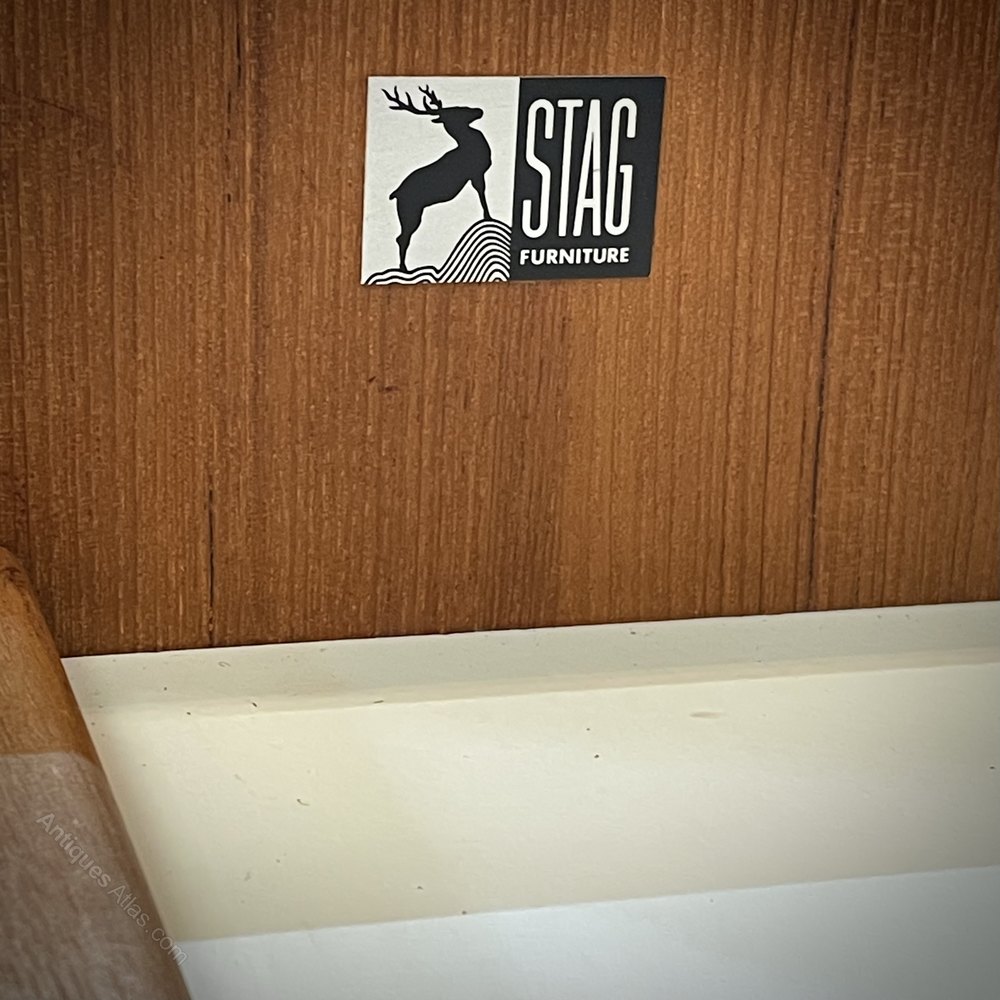 Antiques Atlas - Small Simple Vintage Stag Teak Dressing Table as575a409