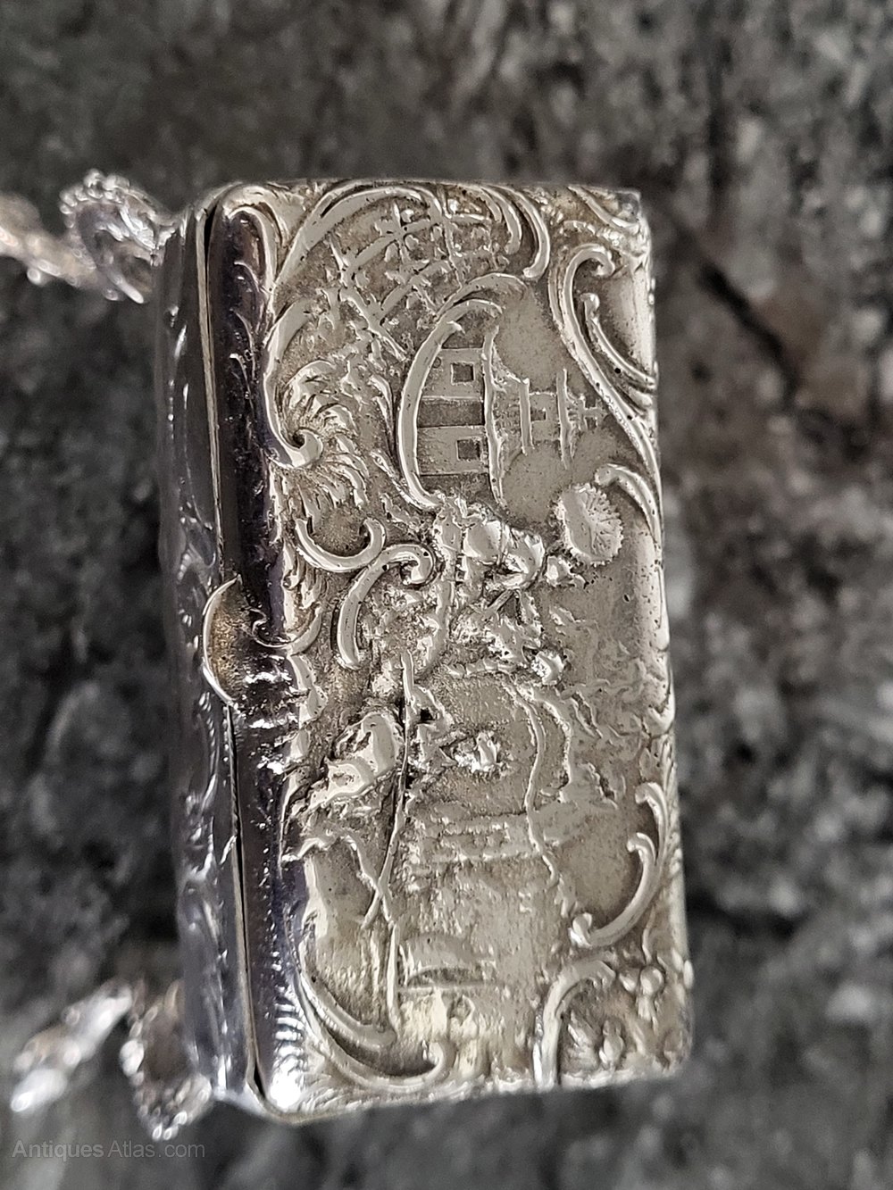 Antiques Atlas - Dutch Silver Snuff Box Miniature Table.