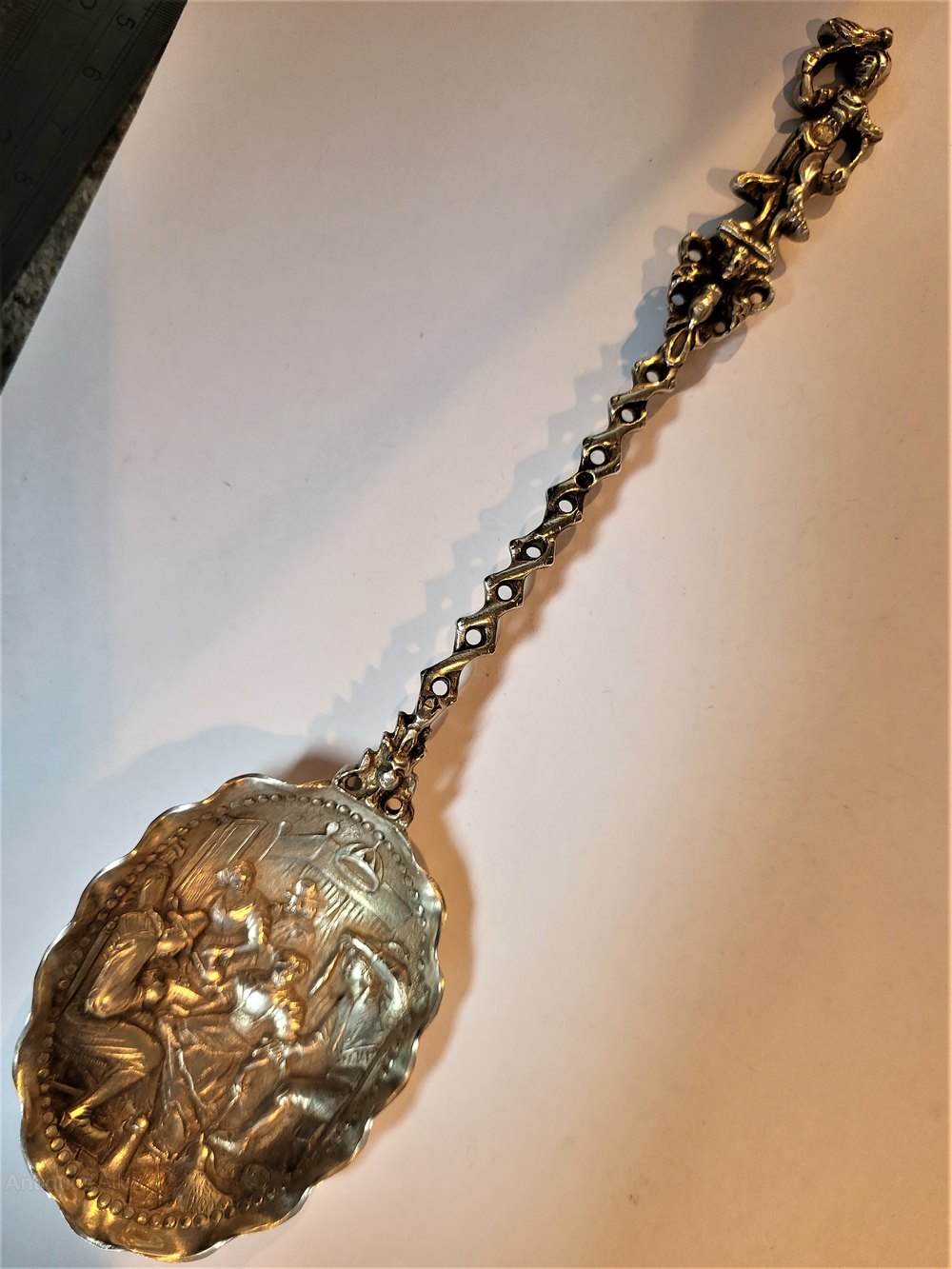 Antiques Atlas - Large Dutch Silver Spoon. Embossed. Kon Ned ...