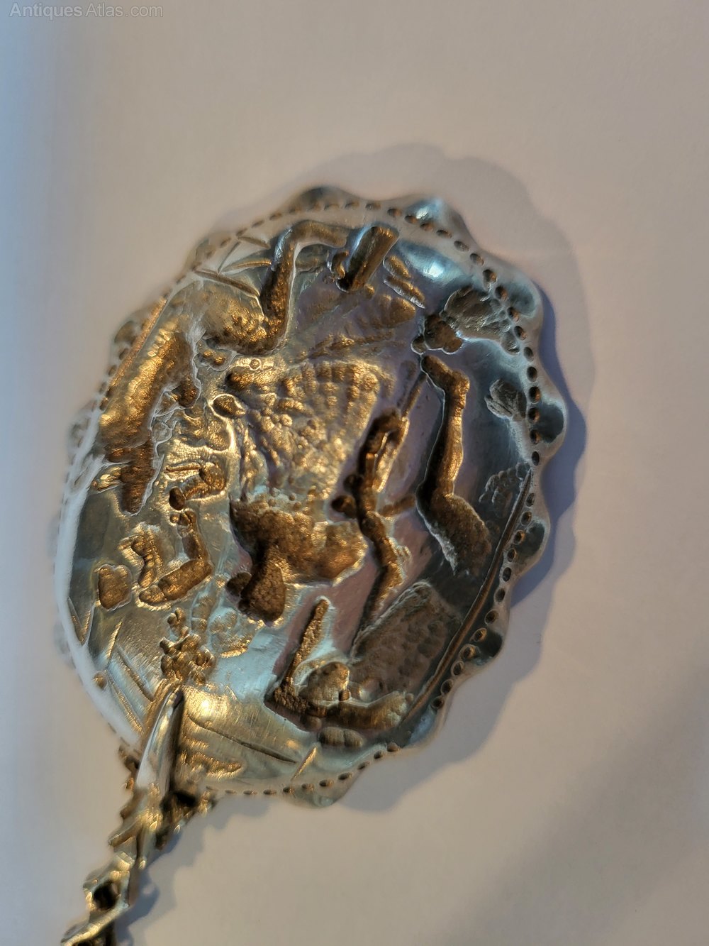 Antiques Atlas - Large Dutch Silver Spoon. Embossed. Kon Ned ...