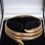 Antiques Atlas - Vintage 9ct Rolled Gold Snake Bangle.