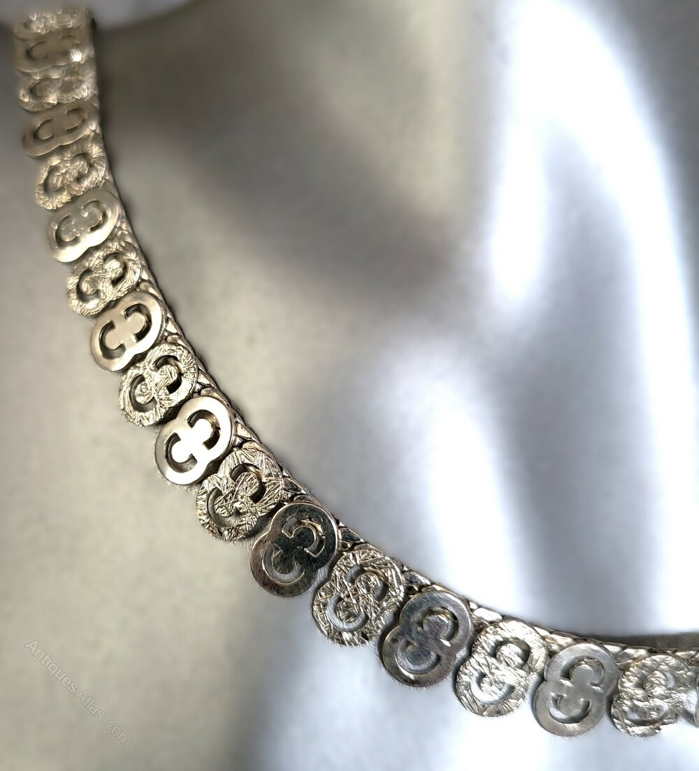 Antiques Atlas - Vintage Solid Silver Necklace. 18" SH. 1979 ...