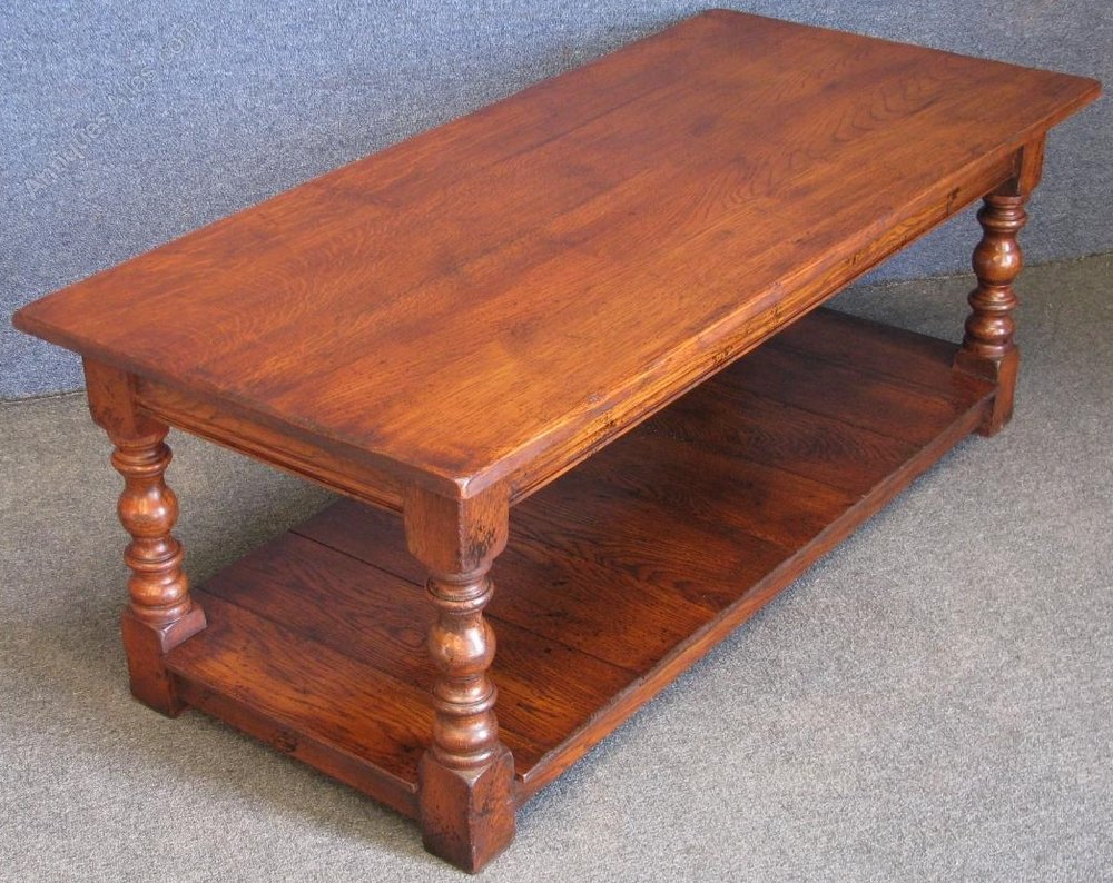 Antiques Atlas - 1970s Solid Oak 2 Tier Coffee Table