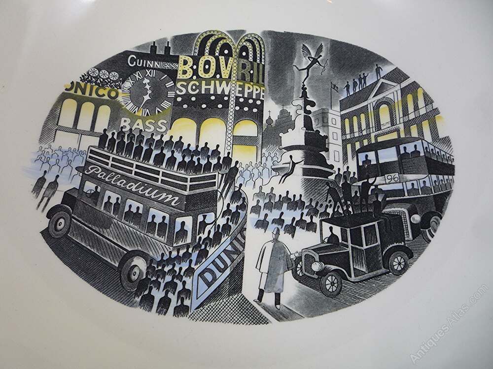 Antiques Atlas - Eric Ravilious 1938 Boat Race Day Bowl - Wedgwood