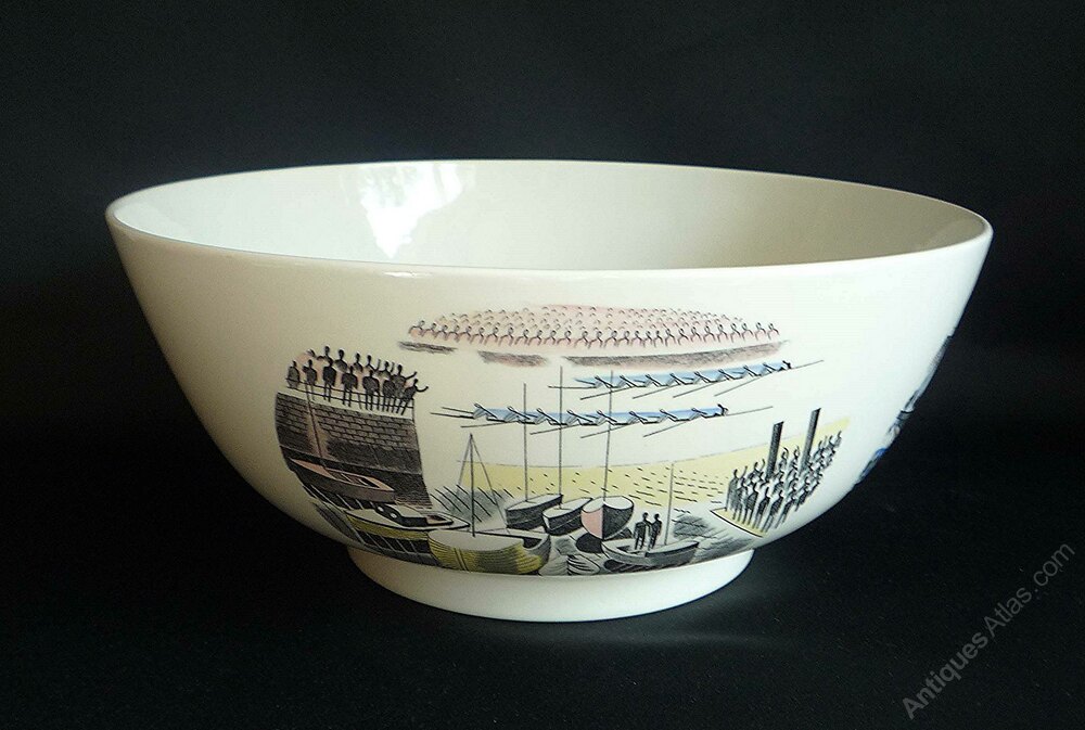 Antiques Atlas - Eric Ravilious 1938 Boat Race Day Bowl - Wedgwood
