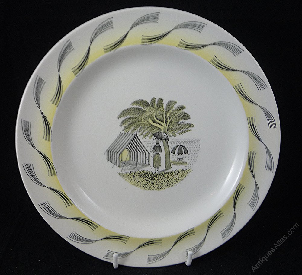 Antiques Atlas Eric Ravilious 8 25 Inch Garden Plate Wedgwood