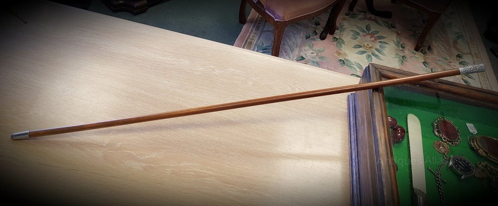 Antiques Atlas - 1926 Hallmarked Silver Uganda Police Swagger Stick