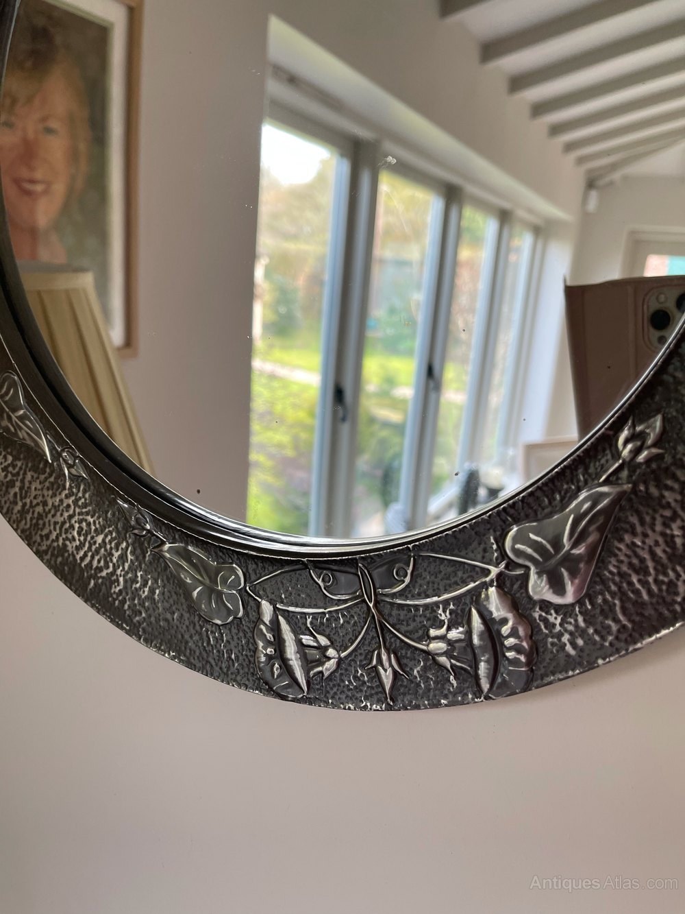 Antiques Atlas - Arts & Crafts Pewter Mirror