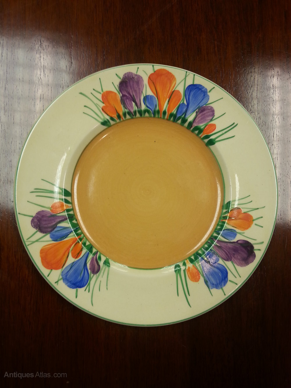Antiques Atlas - Early Clarice Cliff Crocus Pattern Plate