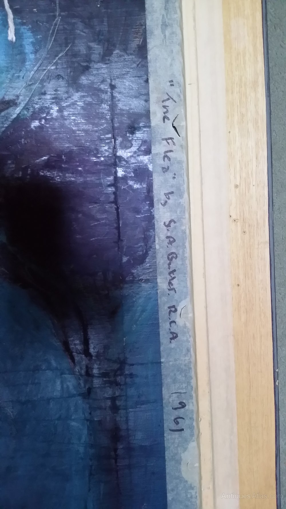 Antiques Atlas - Oil Painting By Anthony Butler, RCA - The Flea