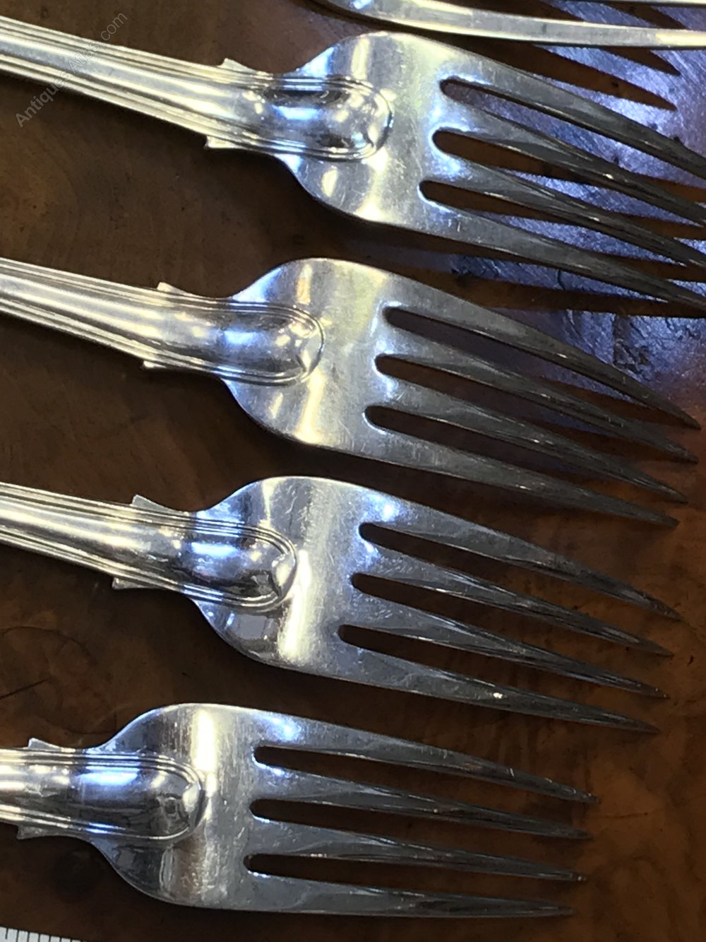 Antiques Atlas - Set 5 Solid Silver Irish Dinner Forks C1850 James
