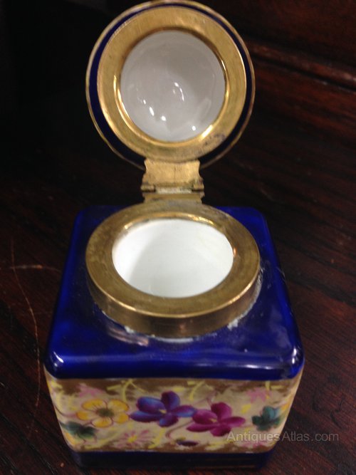 Antiques Atlas - Beautifully Decorated Victorian Continental Inkwell