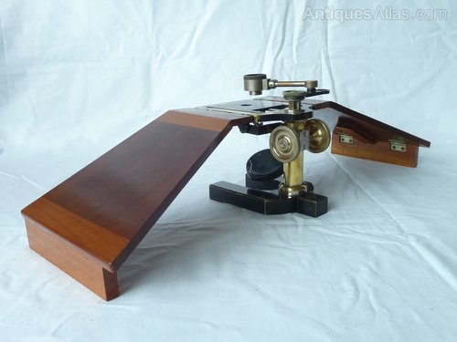 Antiques Atlas - Carl Zeiss Jena Dissecting Brass Microscope Boxed