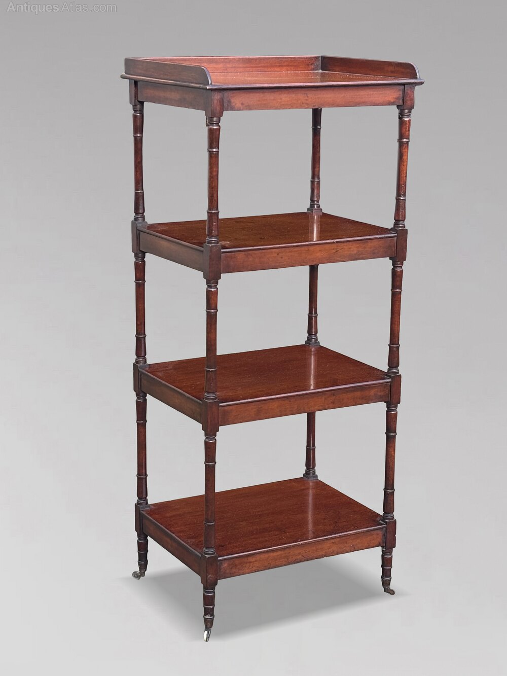 Early 19th C George IV Mahogany Whatnot as1085a828 / 1425 - Antiques Atlas