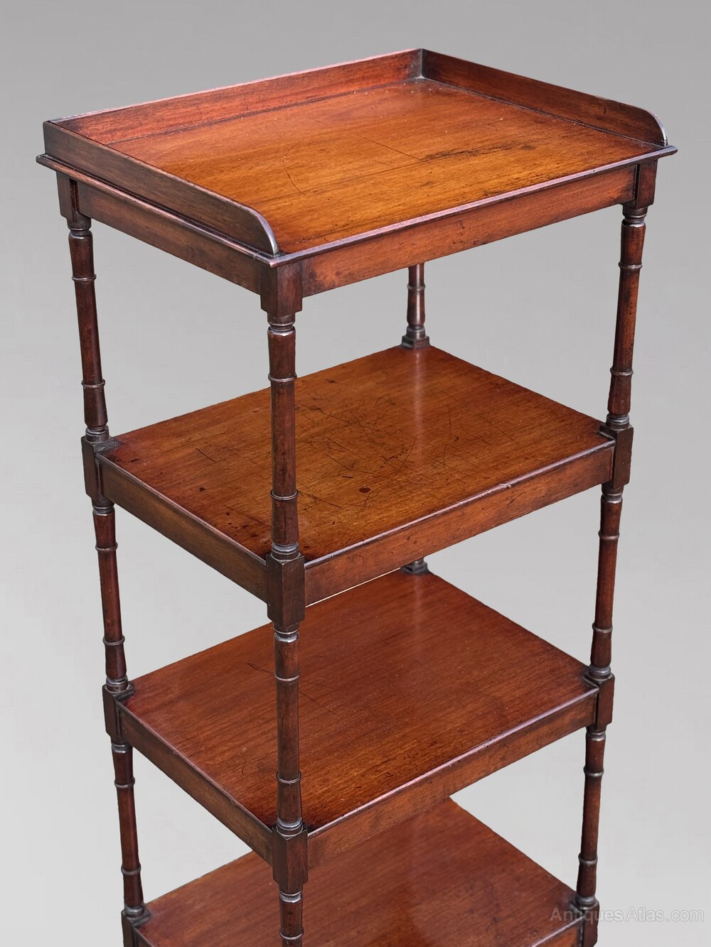 Early 19th C George IV Mahogany Whatnot as1085a828 / 1425 - Antiques Atlas