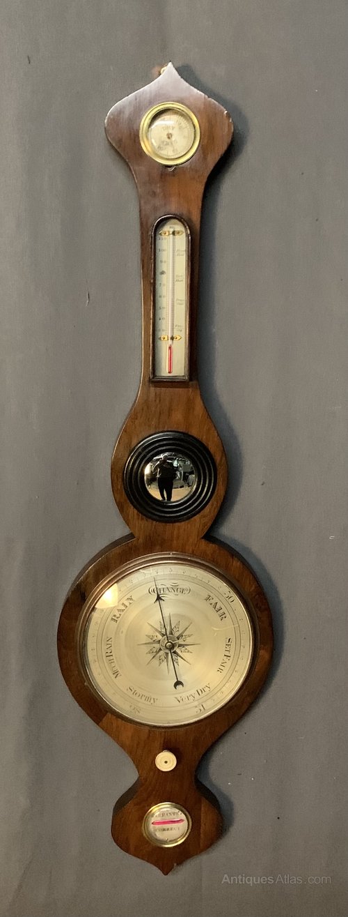 Antiques Atlas - Regency Rosewood Mercury Barometer