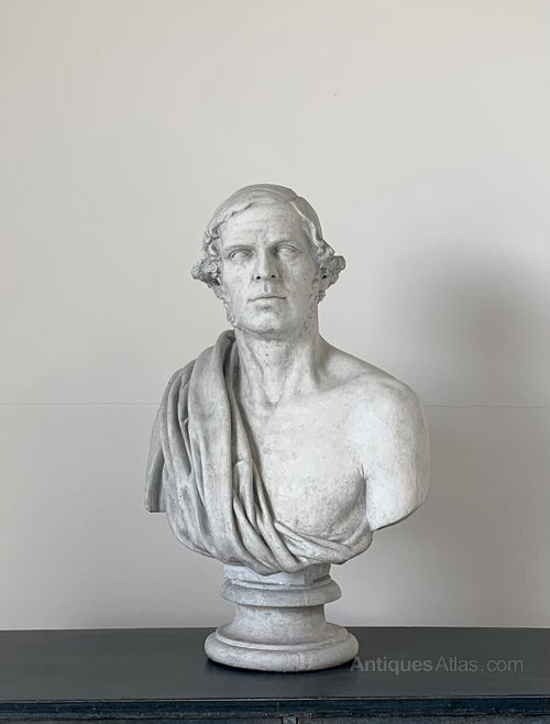 Antiques Atlas - Substantial Size English Library Plaster Bust