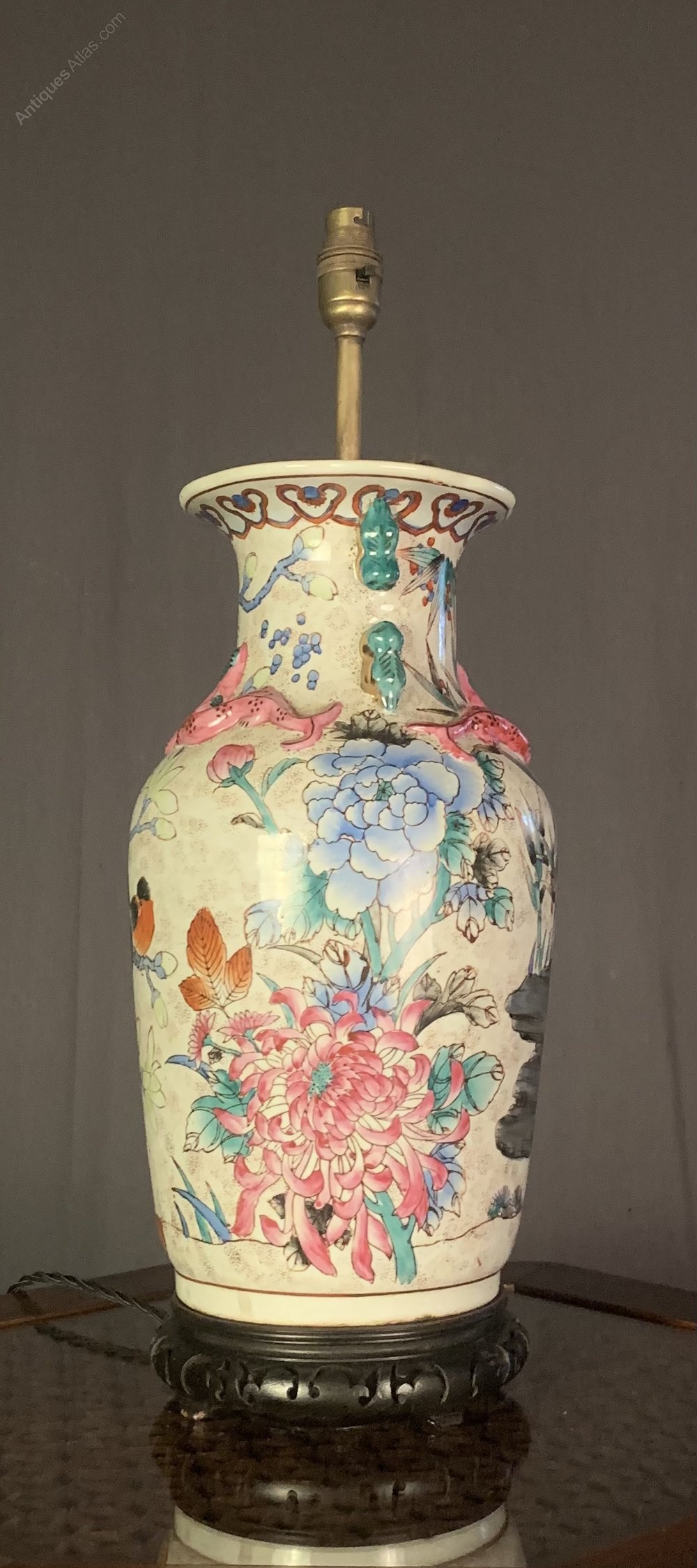 Antiques Atlas - Tall Chinese Vase Table Lamp