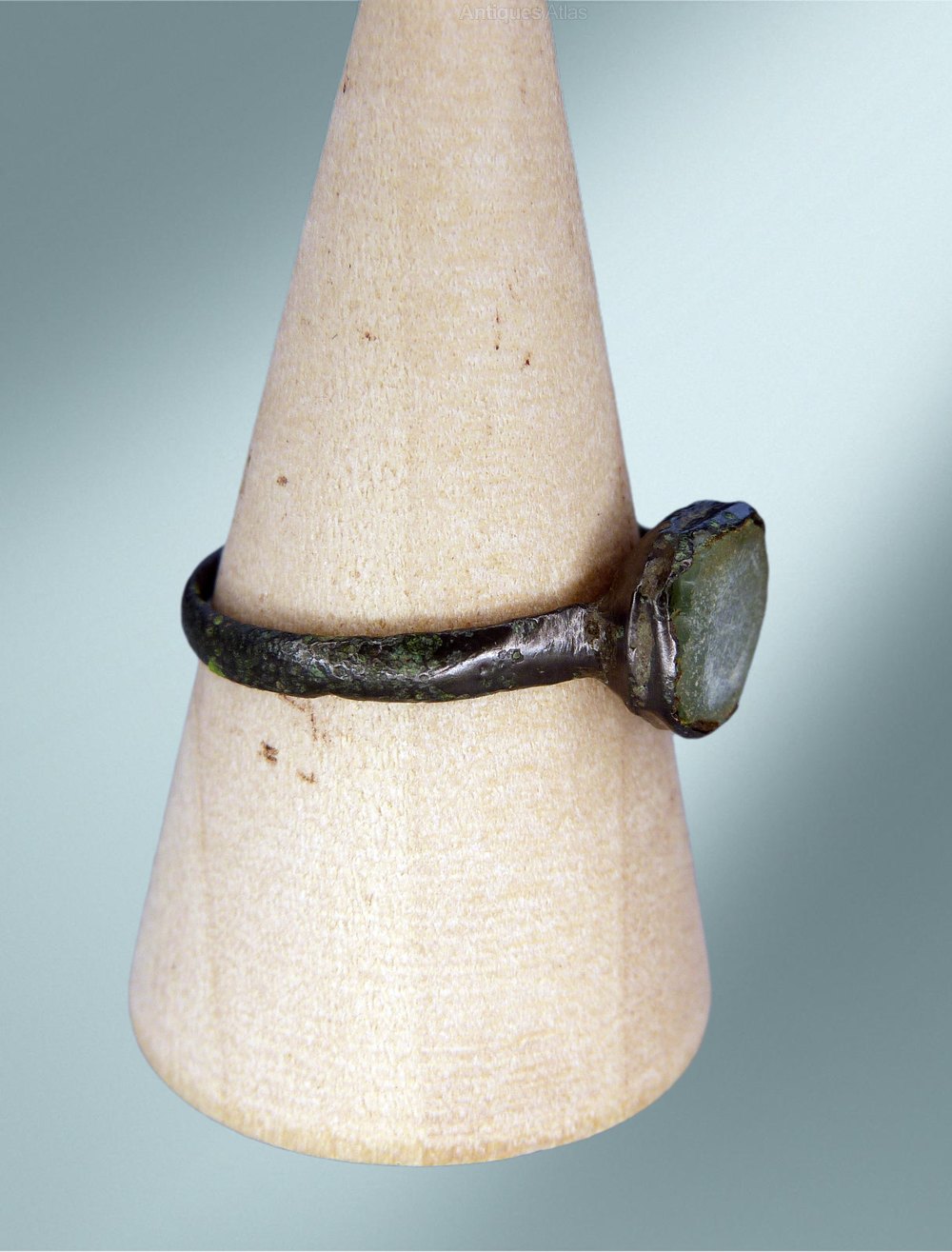 Antiques Atlas - Ring Viking Saxon Era Decorated Bezel Shell Inset