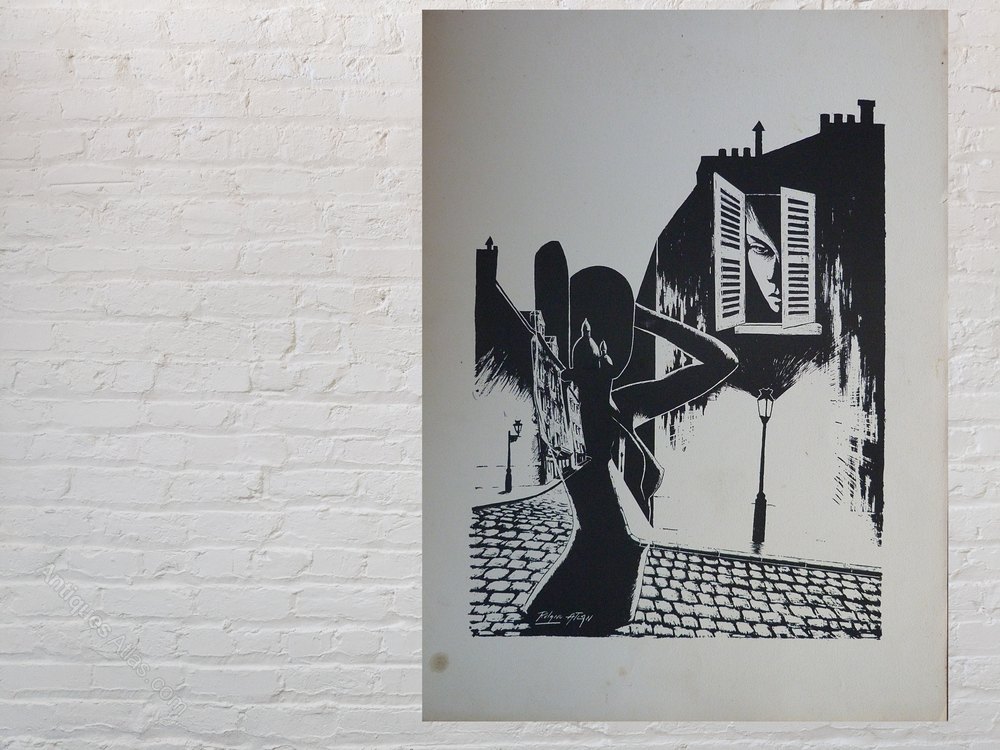 Antiques Atlas - Surreal Lithograph Roland Atlan 1930 - 2014