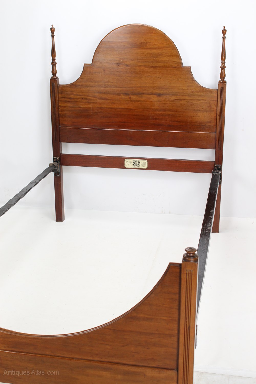 Edwardian Mahogany Large Single Bed (3FT6) - Antiques Atlas