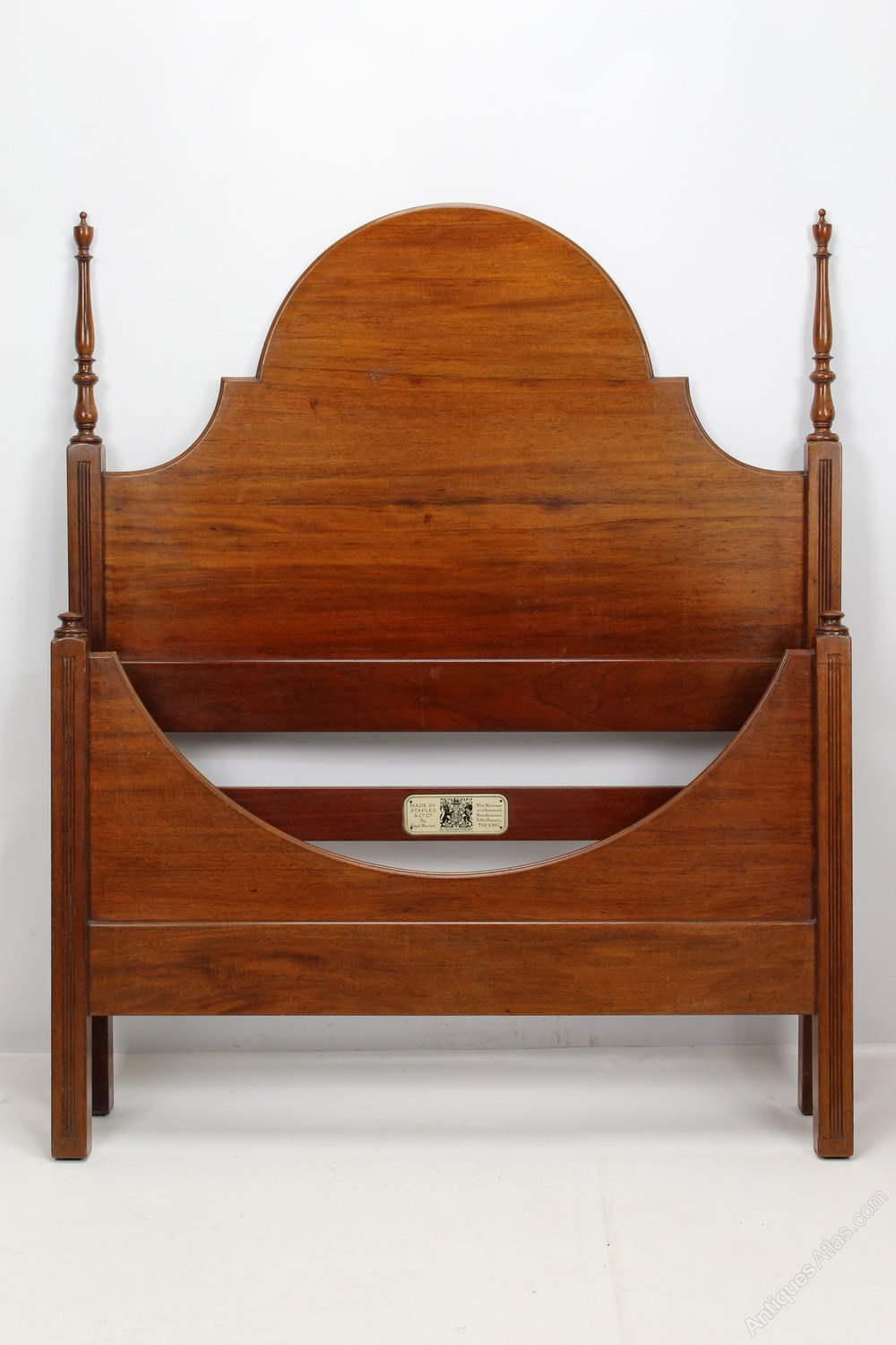 Edwardian Mahogany Large Single Bed (3FT6) - Antiques Atlas