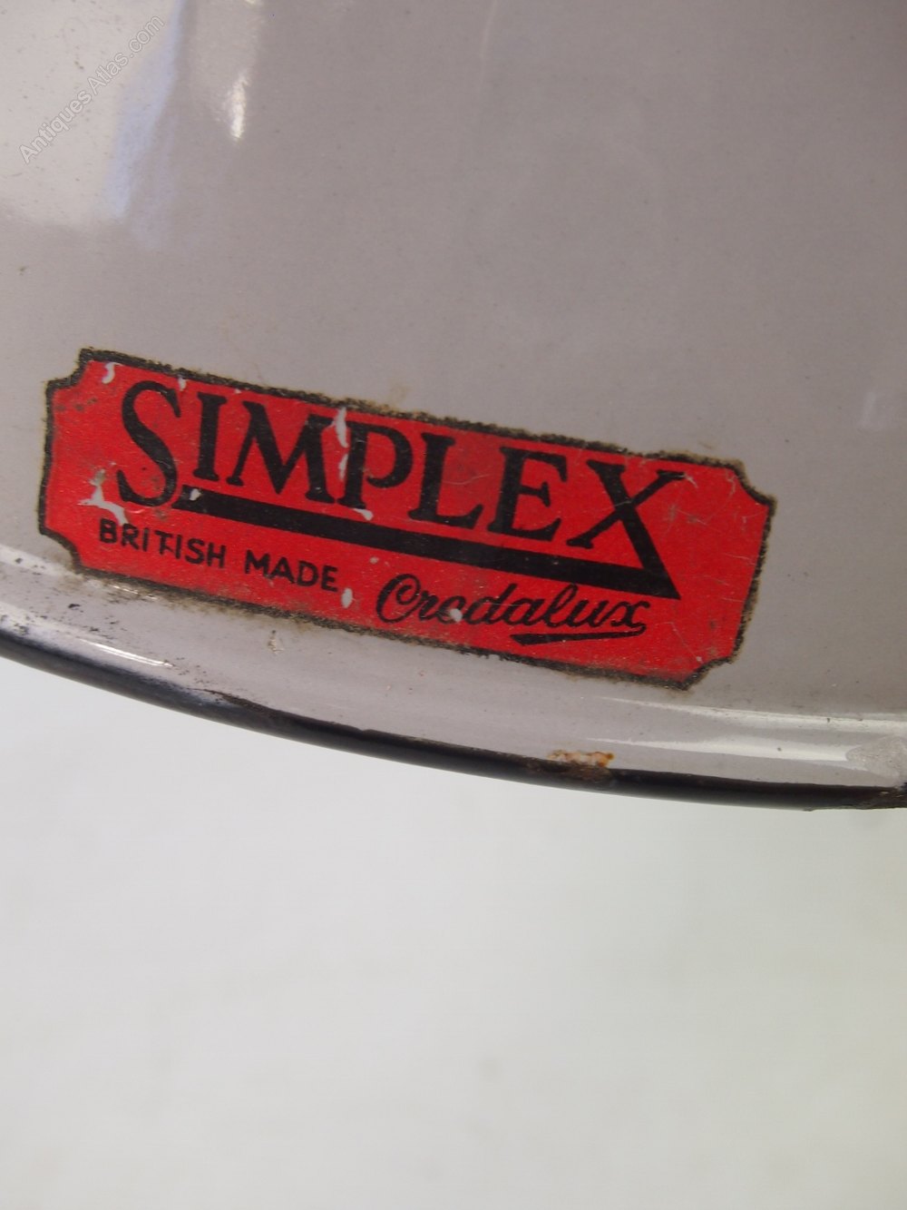 Antiques Atlas - Pair Of Vintage Industrial “Simplex” Light Shades ...