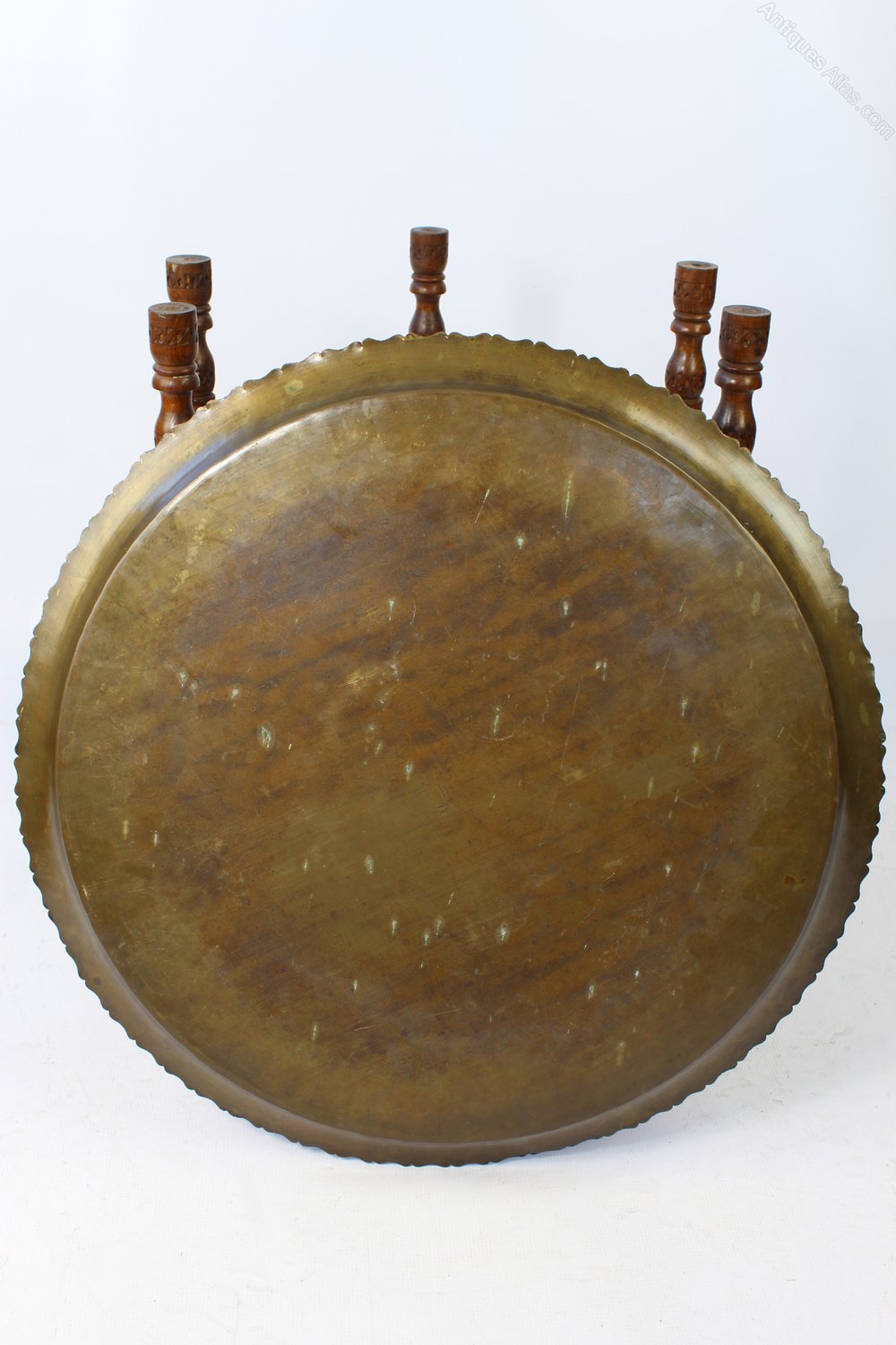 Vintage Benares Brass Tray Table - Coffee Table as526a1430 - Antiques Atlas