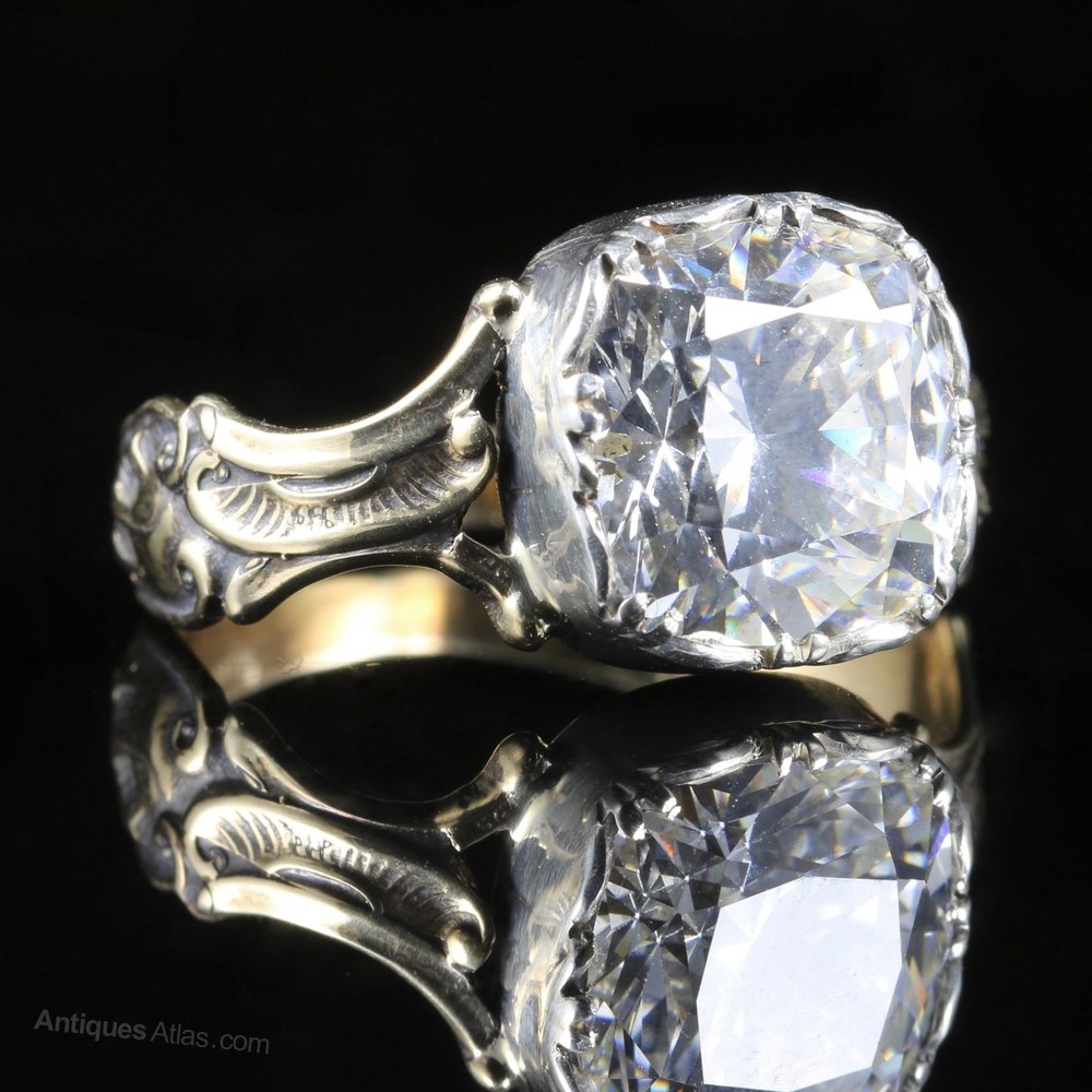 Antiques Atlas - Antique Georgian Paste Ring Old Cut Paste