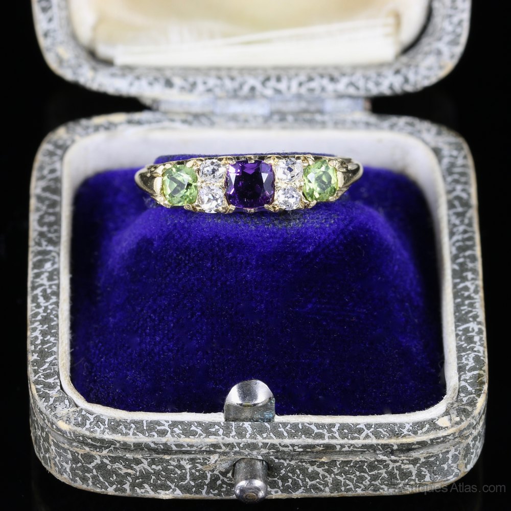 Antiques Atlas - Antique Victorian Suffragette Ring 18ct Gold