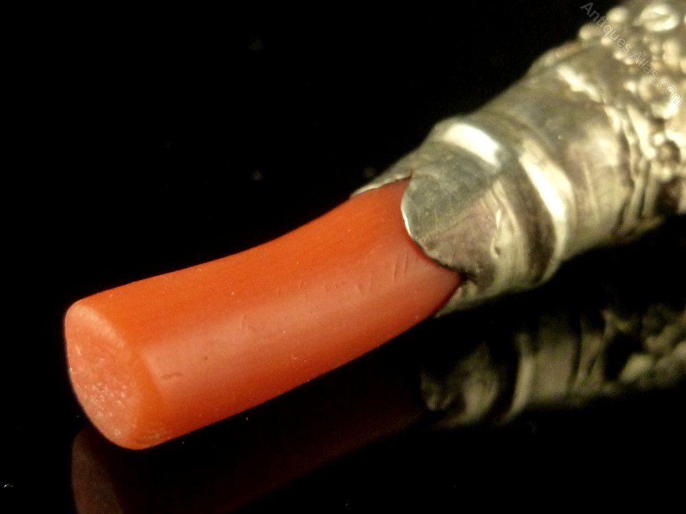 Antiques Atlas - Georgian Silver Whistle Coral Rattle / Teether