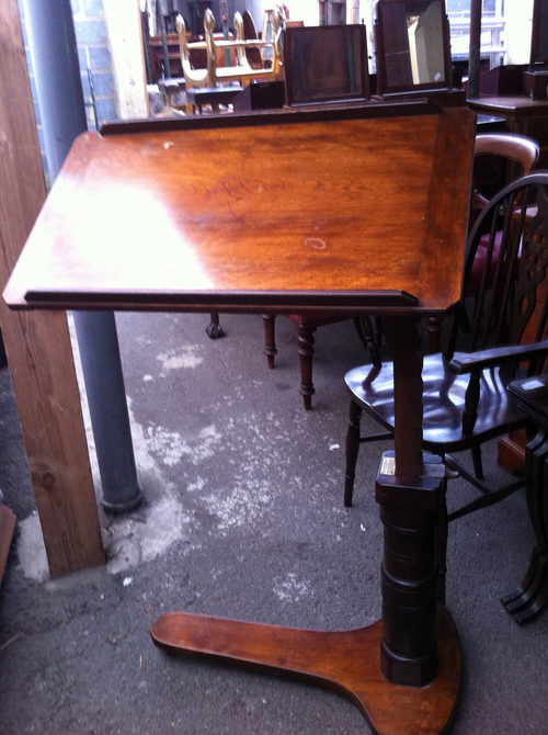 Edwardian Reading Table In Mahogany By Leveson & - Antiques Atlas