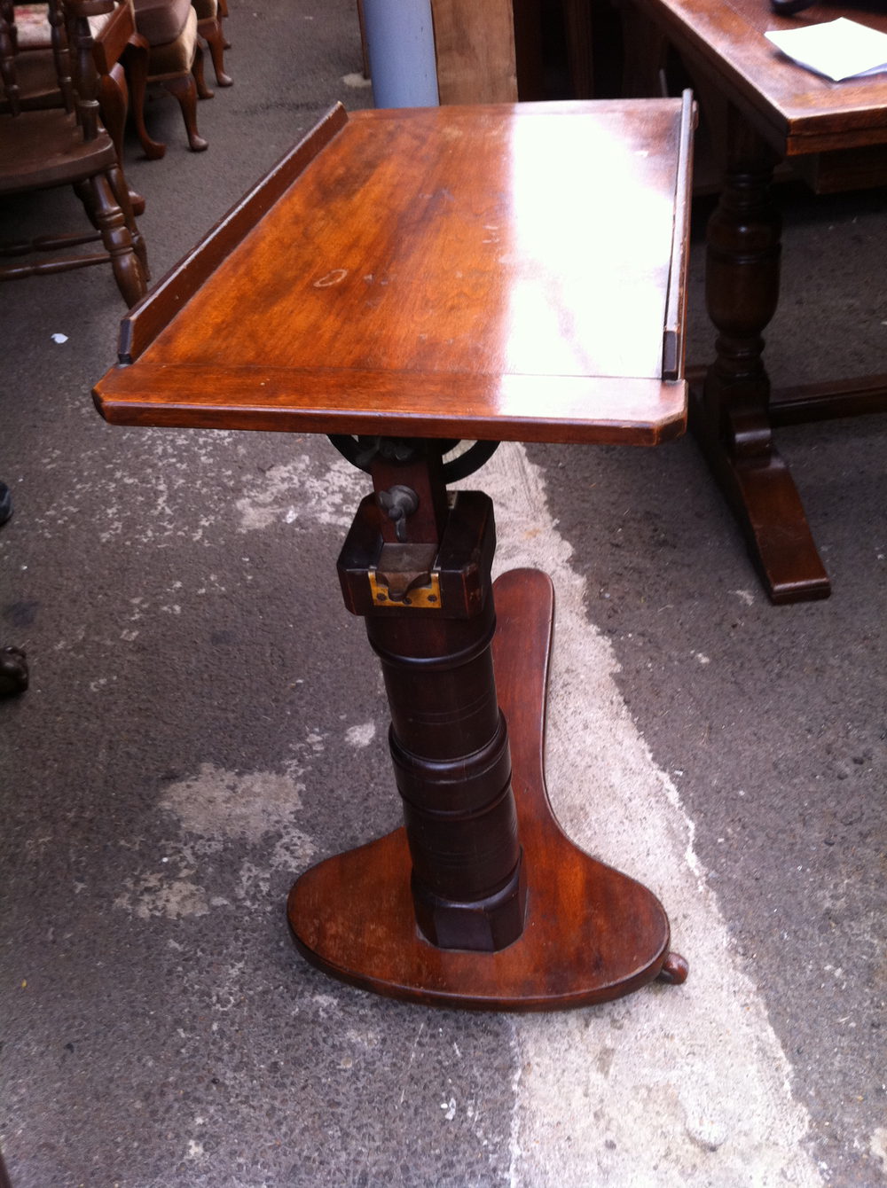 Edwardian Reading Table In Mahogany By Leveson & - Antiques Atlas