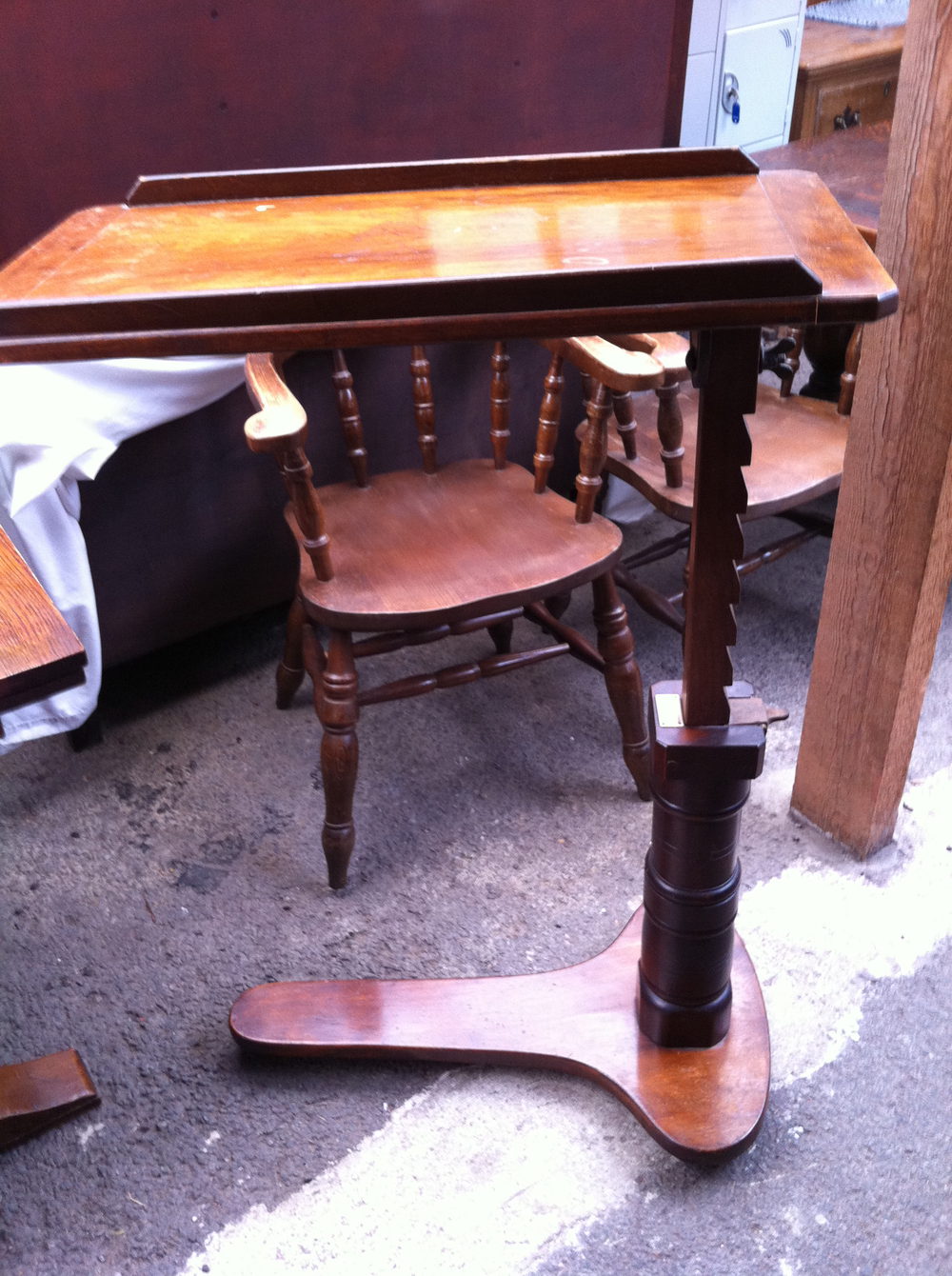 Edwardian Reading Table In Mahogany By Leveson & - Antiques Atlas