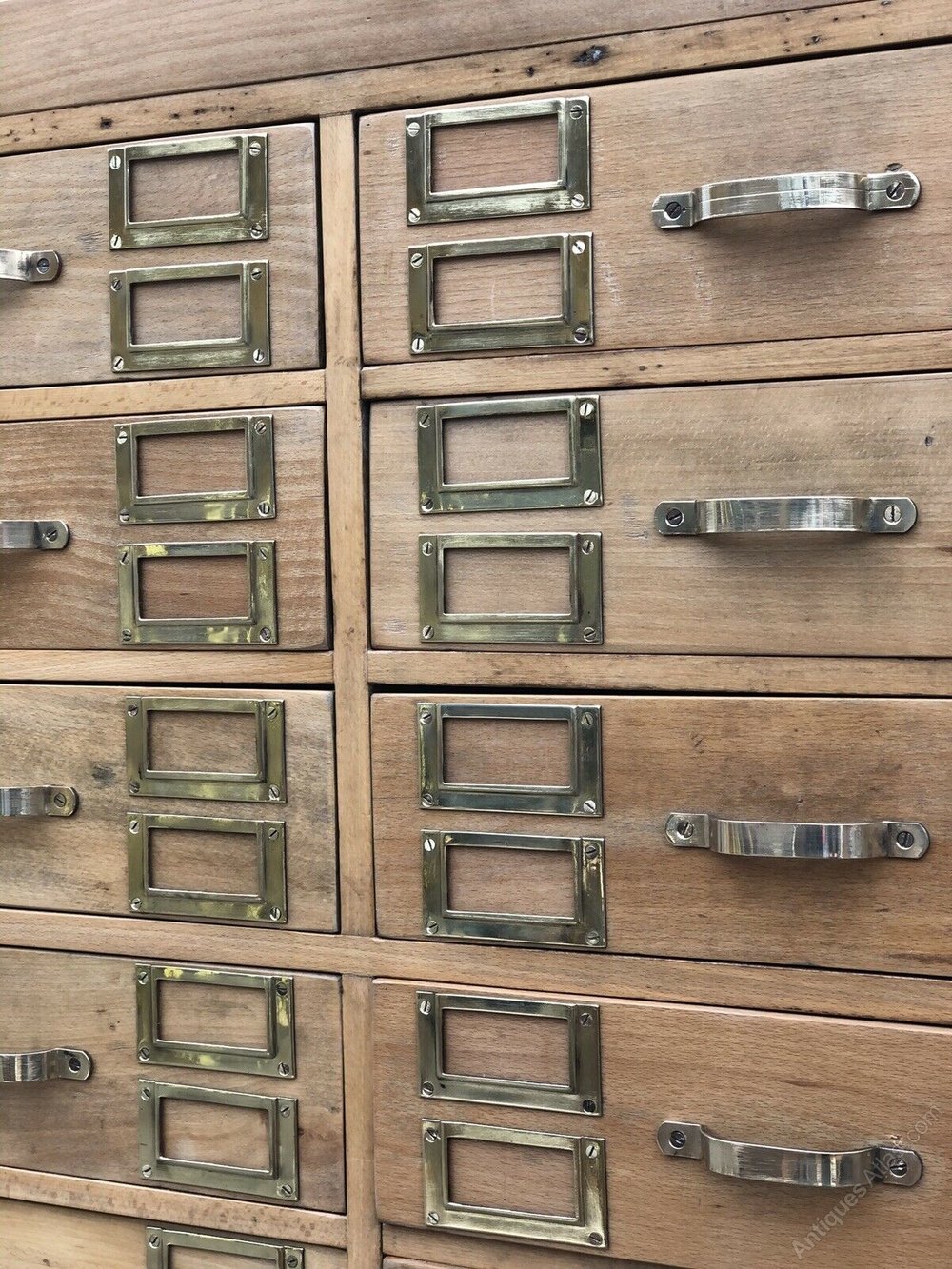 Antiques Atlas - Bank Of Drawers With 24 Drawers & 96 Compartments