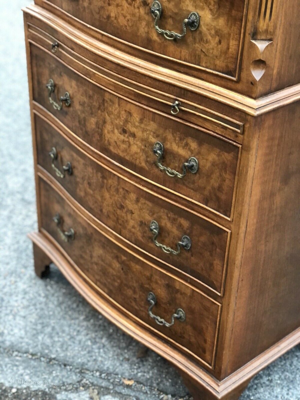 Antiques Atlas - Walnut Chest Of Chest, Small Proportions