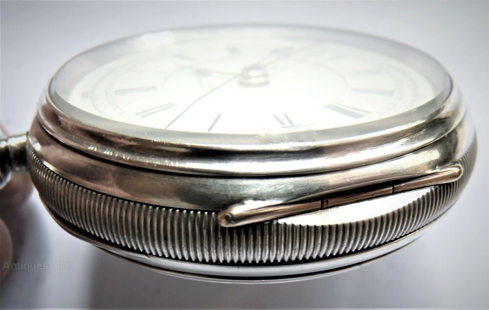Antiques Atlas - 1898 Fusee Chronograph Pocket Watch, By Weber.