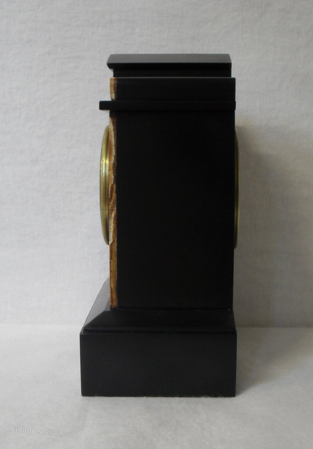Antiques Atlas - Black Slate Mantel Clock