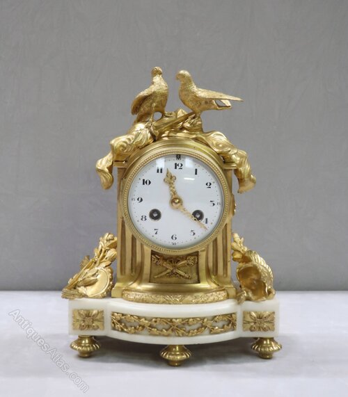 Antiques Atlas - French Bronze Gilt Mantel Clock By Charles Hour