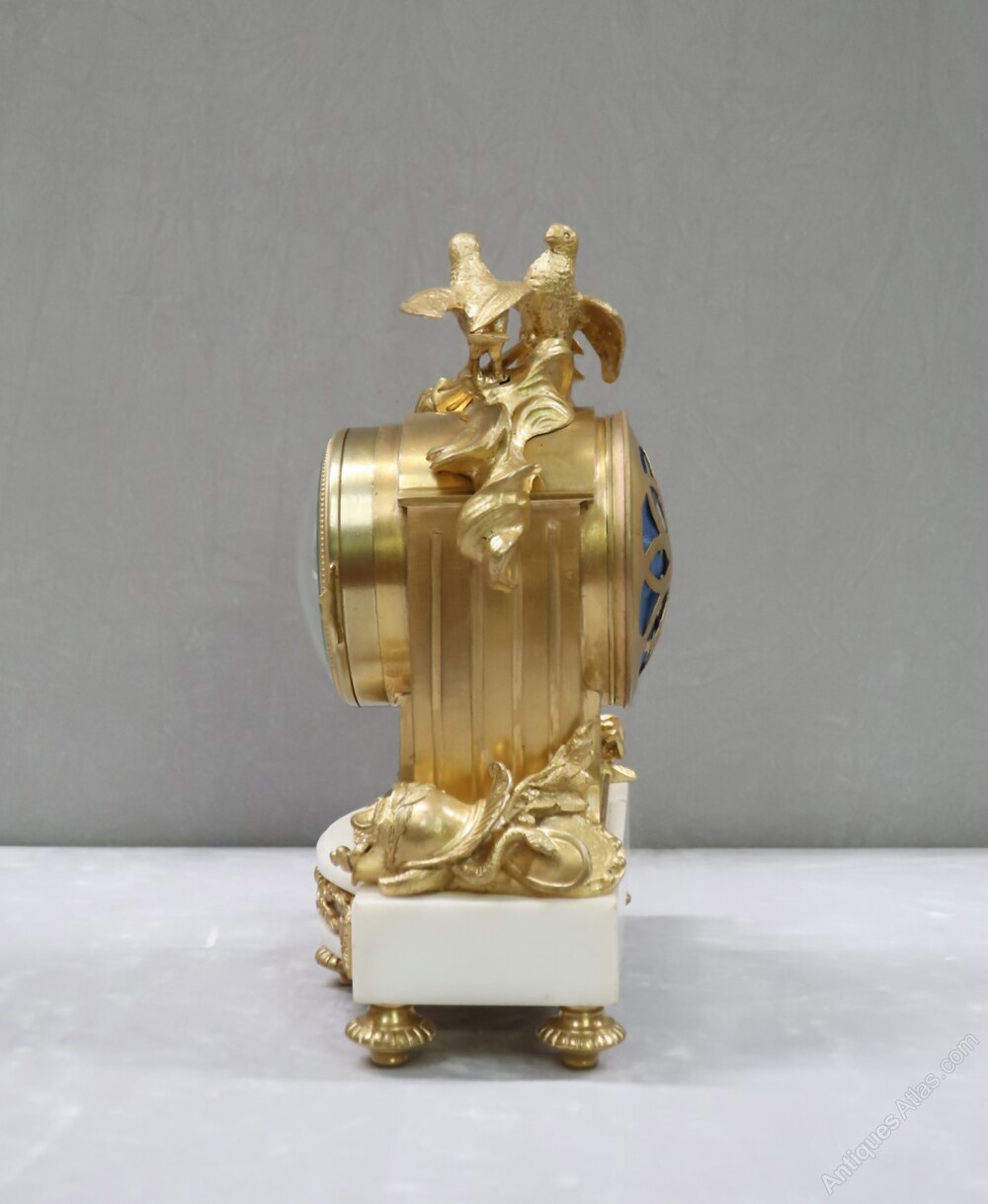 Antiques Atlas - French Bronze Gilt Mantel Clock By Charles Hour