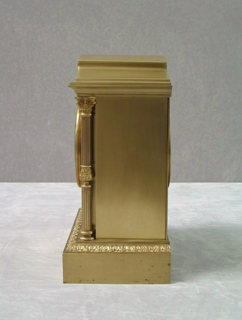 Antiques Atlas - French Edwardian Brass Mantel Clock