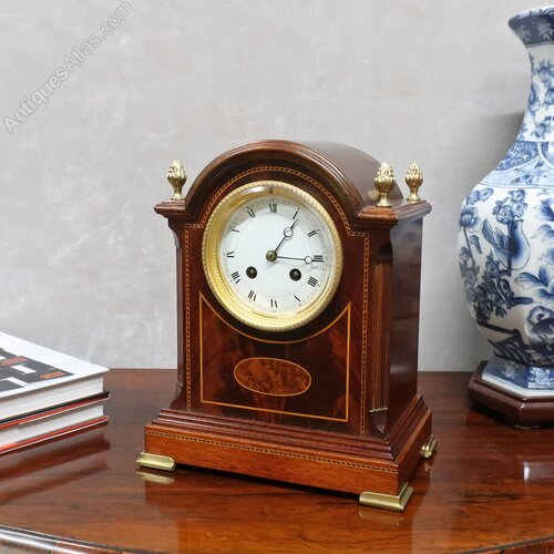 Antiques Atlas - French Edwardian Mahogany Mantel Clock
