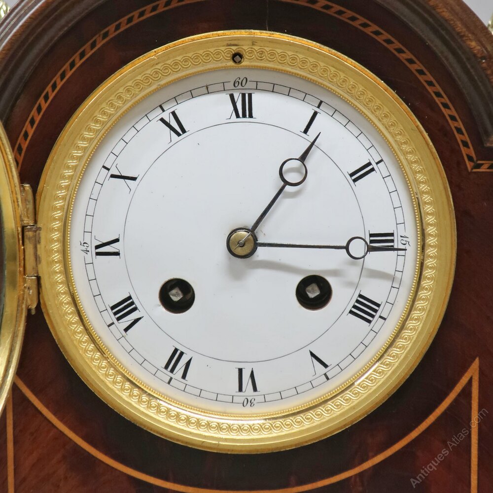 Antiques Atlas - French Edwardian Mahogany Mantel Clock