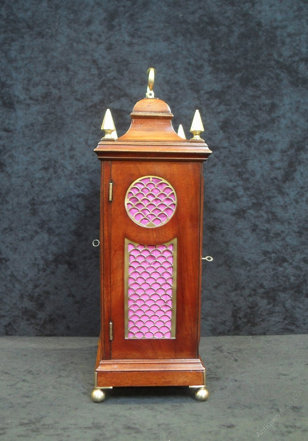 Antiques Atlas - George III Figured Mahogany Bracket Clock