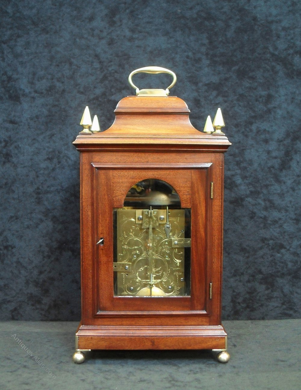 Antiques Atlas - George III Figured Mahogany Bracket Clock