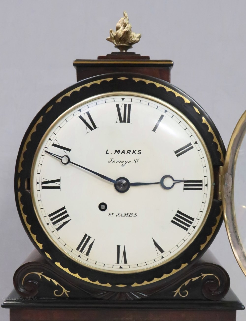 Antiques Atlas - George IV Mahogany Bracket Clock By L.Marks