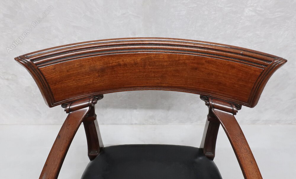 Regency Mahogany Desk Chair Thomas Hope Style - Antiques Atlas